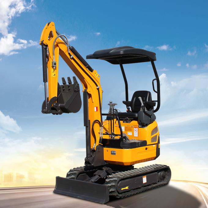 XN16 Mini Wheeled Excavator 1.6 Tons hydraulic backhoe